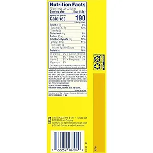 LUNA Bar - LemonZest Flavor - Gluten-Free - Non-GMO - 7-9g Protein - Made with Organic Oats - Low Glycemic - Whole Nutrition Snack Bars - 1.69 oz. (12 Pack)