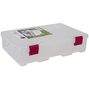 Creative Options 2-3630-82 Pro-Latch Deep Utility Organizer with 4 to 9 Adjustable Compartments, Medium