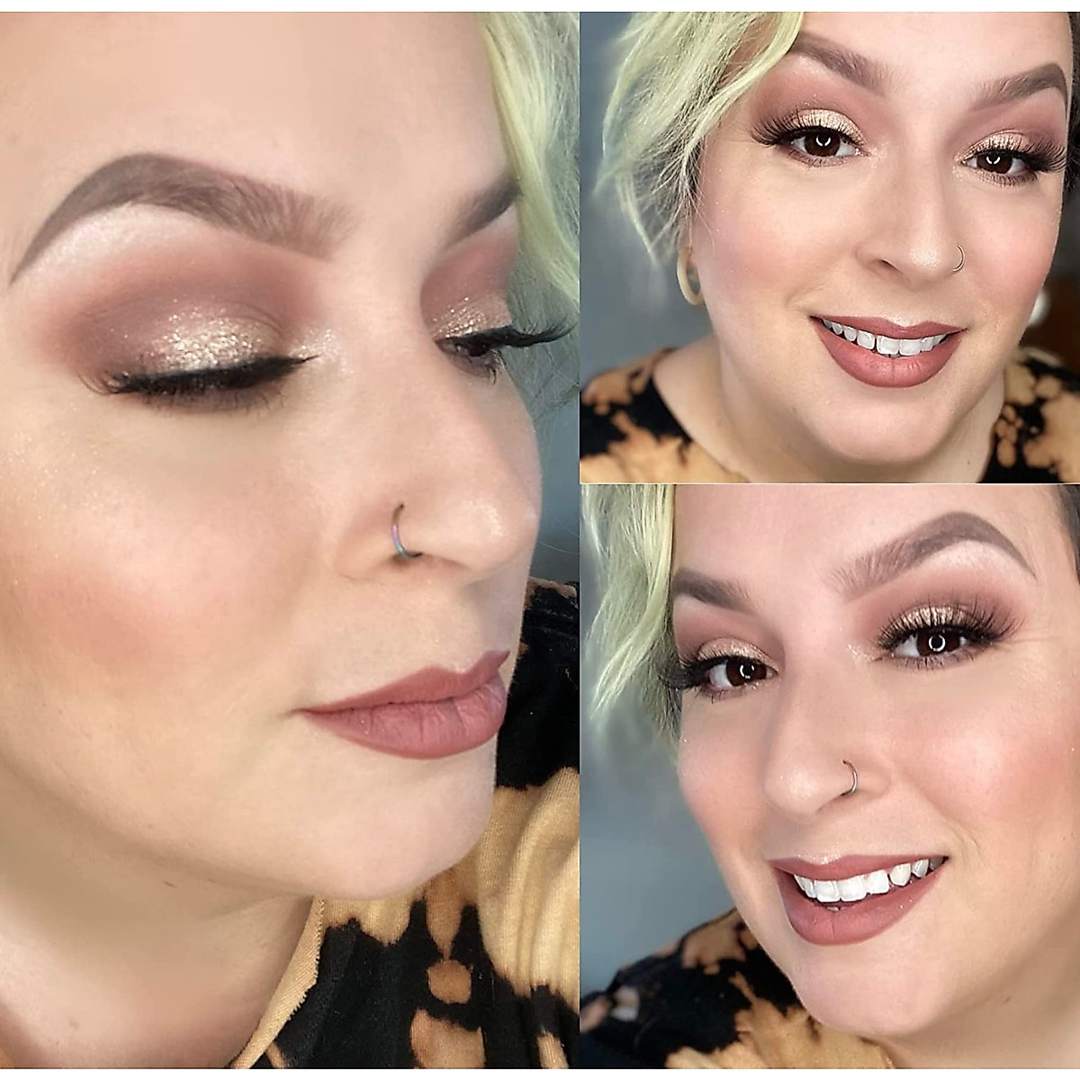 Honeybee Gardens Power of Positivity Eye Shadow Palette, 4 Highly Pigmented Colors With Long Lasting Luxe Finish, Vegan, Cruelty-Free, Gluten-Free, and Paraben-Free, Net Wt 1.3g Each