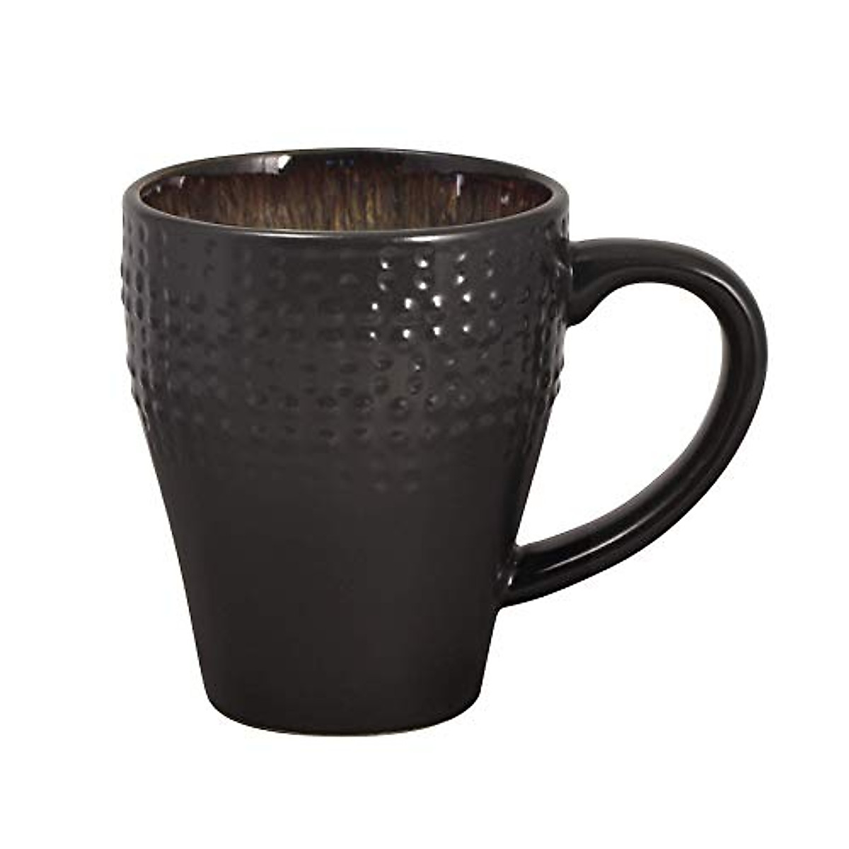 Pfaltzgraff Cambria 16-Piece Stoneware Dinnerware Set, Service for 4, Dark Brown