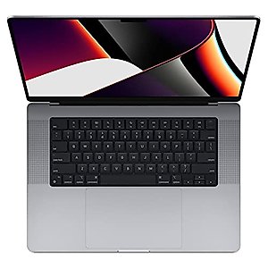 Apple MacBook Pro 16" with Liquid Retina XDR Display, M1 Max Chip with 10-Core CPU and 24-Core GPU, 32GB Memory, 1TB SSD, Space Gray, Late 2021