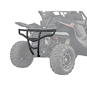 SuperATV Rear Bumper for 2020-2022 CFMOTO ZForce 950 - No Obstruction to Rear Cargo Area - Made of 1.5 Inch Heavy Duty Steel Tubing - Black UV Resistant Powder Coating - Mounts Directly to the Frame