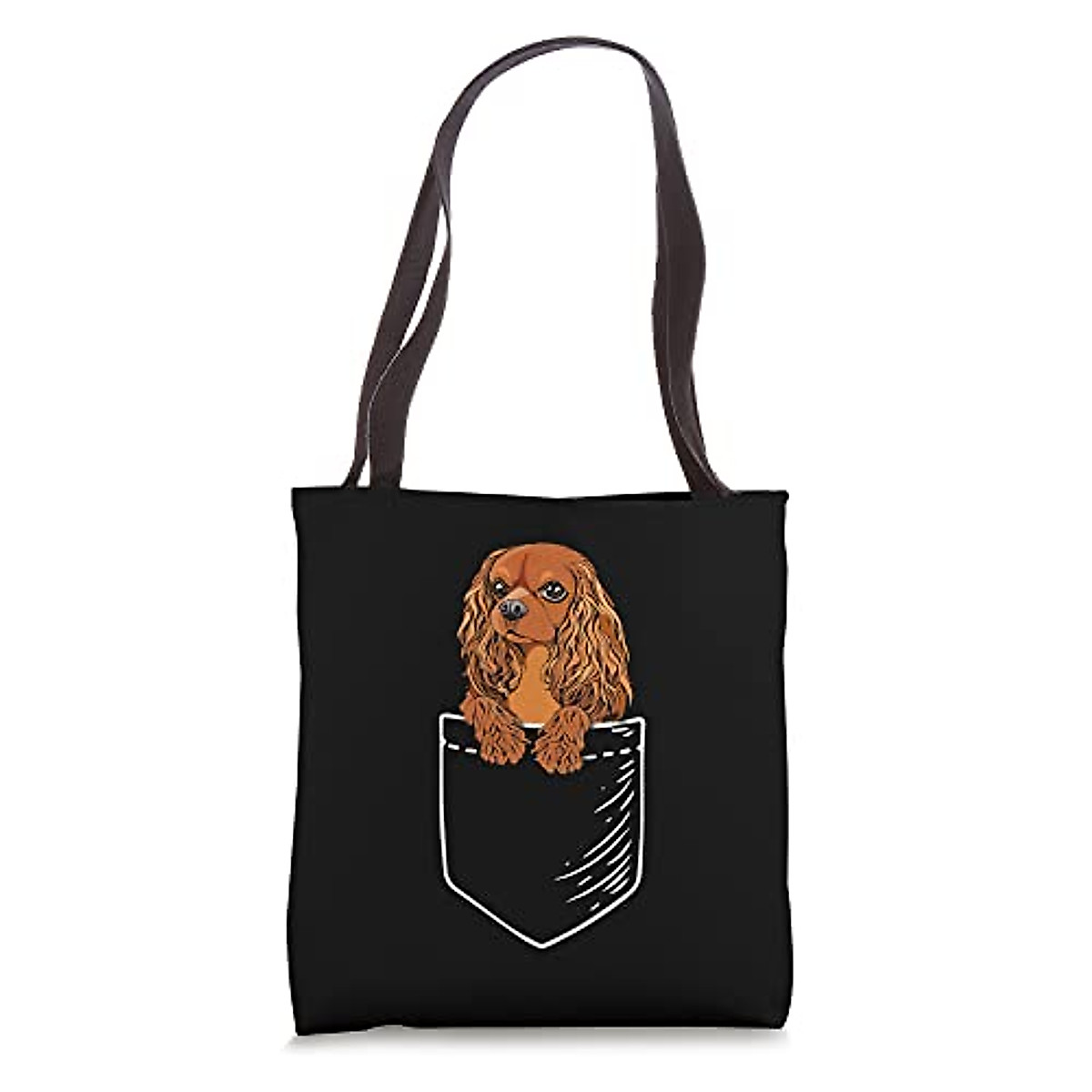 Ruby Cavalier King Charles Spaniel Tote Bag