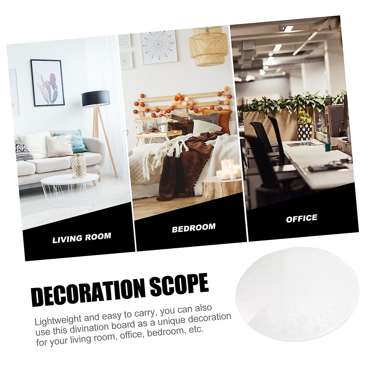 Pendulum Dashboard Divination Pendulum Board Divination Message Board Table Divination Board Divination Tools Decorative Divination Board Acrylic Board Pendulum Board Decoration