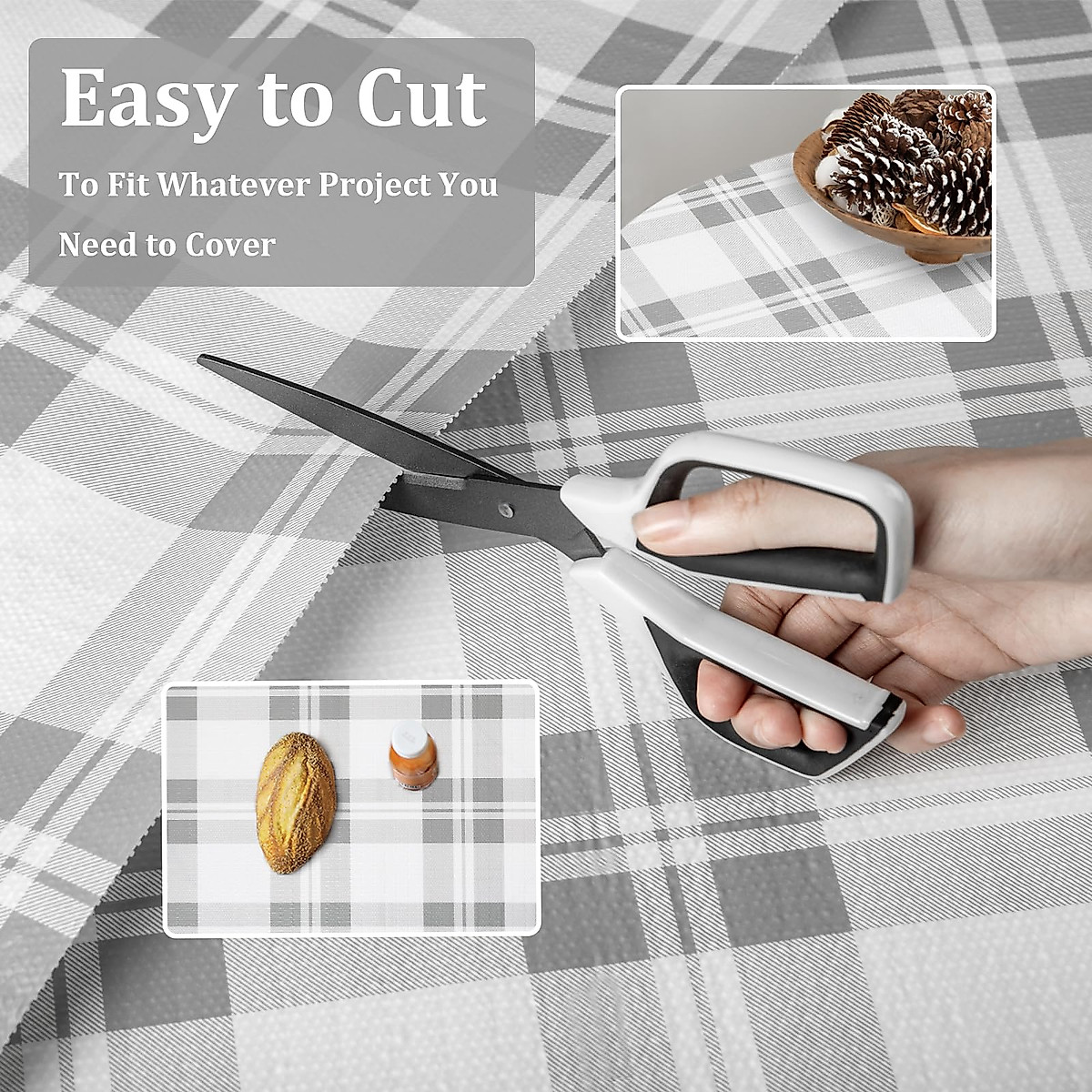 Drawer Shelf Liner for Kitchen Cabinets, Non Adhesive Slip Resistant Shelf Paper Easy to Clean, Strong Grip Thickened Waterproof Washable Mats for Pantry Shelves Cupboard Dresser(Grey, 12 in x 10 FT)