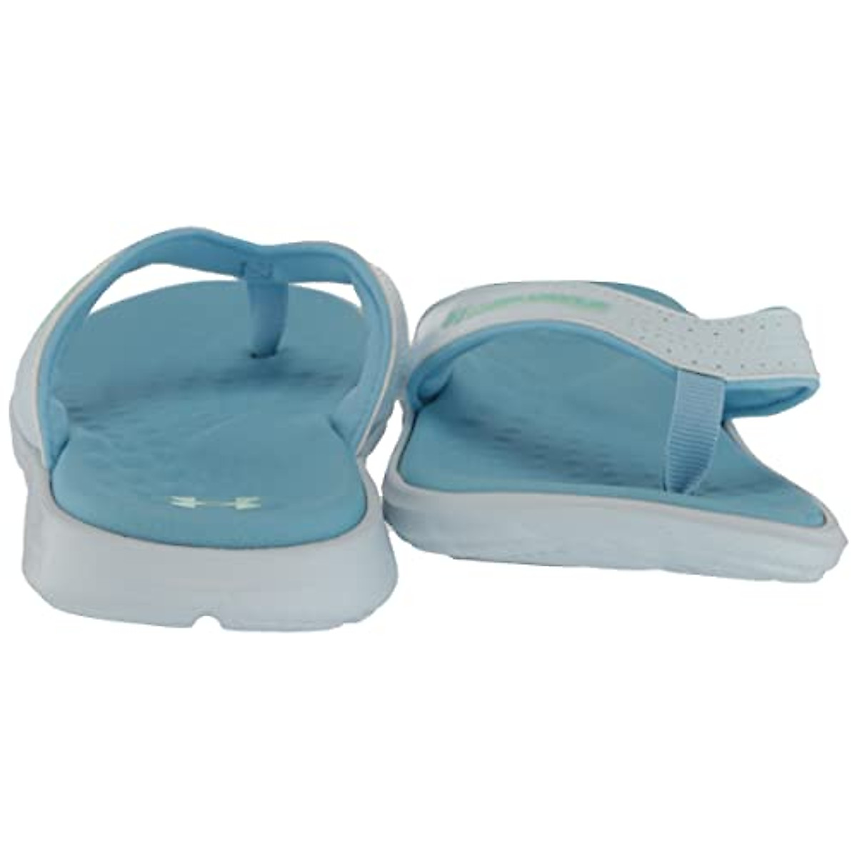 Under Armour Girls' Ignite Marbella Flip Flop, (400) Halogen Blue/Tonic/Green Breeze, 11K, US