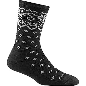Darn Tough Women's Shetland Crew Lightweight with Cushion Sock (Style 6088) - Charcoal, Medium