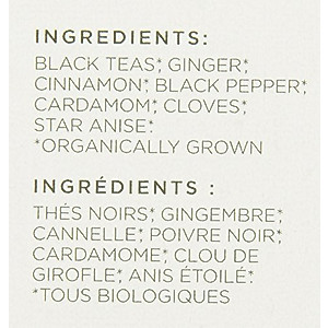 Tazo Organic Chai - 149904, Black Tea-24 Tea Bags-2.3oz/65g