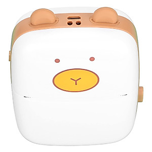 Portable Cute Bear Shape Mini Printer Plastic Photo Printer with Data Cable Print Paper for Students