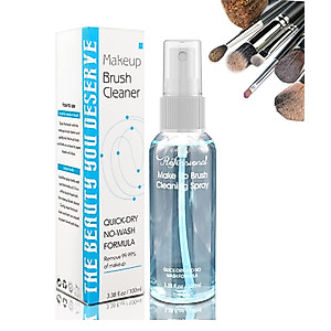 Felico Makeup Brush Cleaner, No-washing Quick Drying Deep Cleaning Spray Ideal for Makeup Brushes Sponges Gifts for Women Girls 3.38 oz