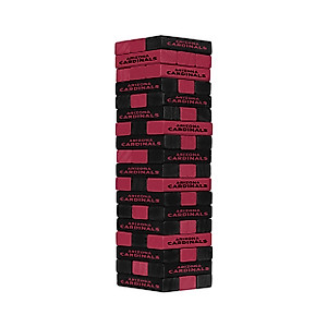 FOCO unisex adult NFL Team Logo Stackable Blocks Game, Team Color, 9-594 US