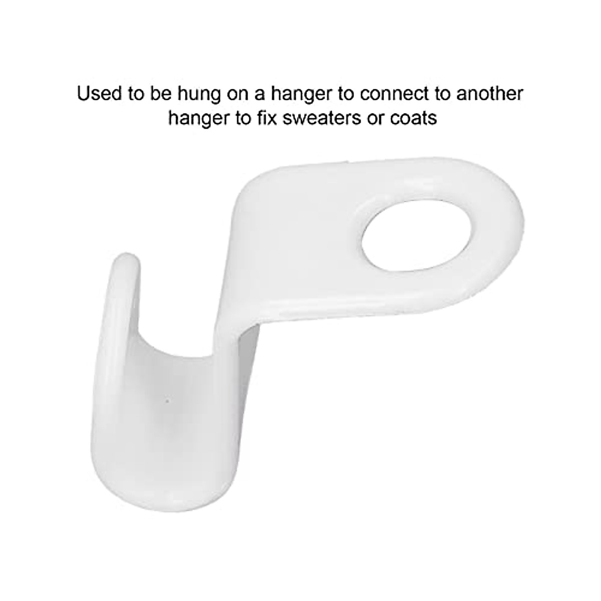 Clothes Hanger Connector Hooks,Multi Layer Closet Hanger Connectors,Mini Clothes Hanger Organizer,Space Saving Closet Organizer Clips Thicken Plastic Closet Hangers Organizers, Clothes Hanger Con