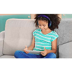 eKids Karmas World Bluetooth Headphones, Wireless Headphones with Microphone Includes Aux Cord, Kids Headphones for School, Home, or Travel