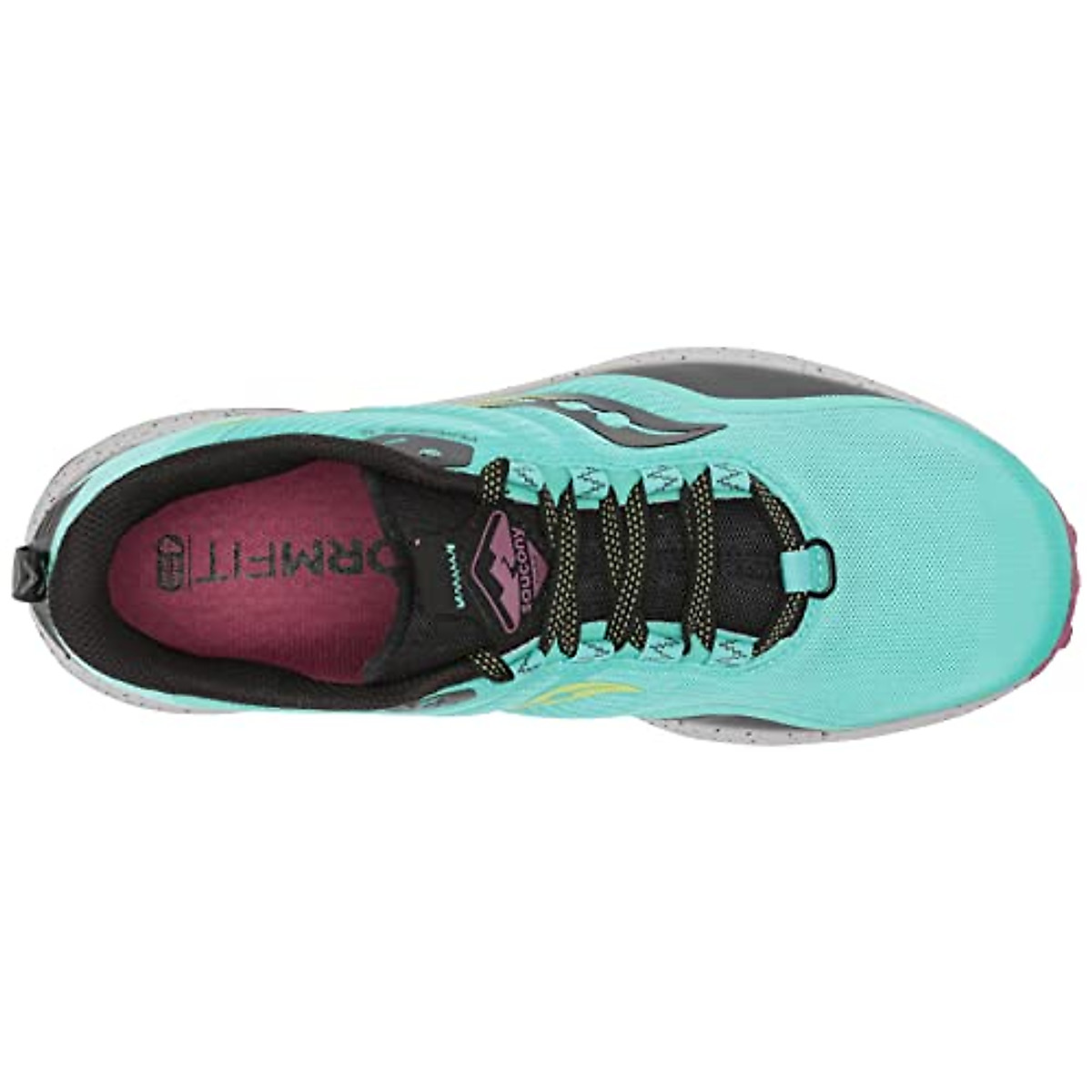 Saucony Women's Peregrine 12 Running Shoe, Cool Mint/Acid, 8