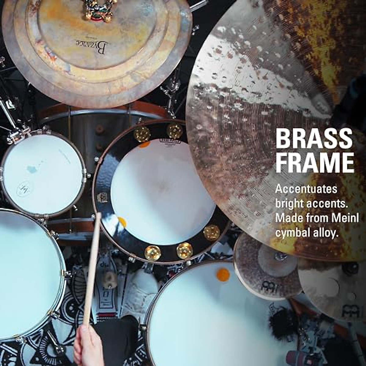 Meinl Cymbals Backbeat Pro 14" Tambourine with Steel Jingles (BBP14)