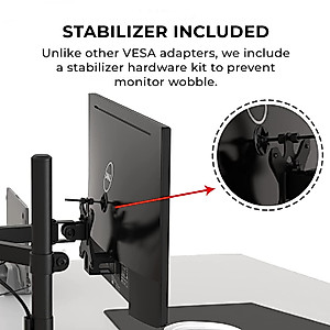HumanCentric VESA Mount Adapter Compatible with Dell Monitors SE2416HX, SE2717HX, SE2717HR, SE2717H, S2216M, S2216H, SE2716H, SE2216H, SE2417HG, SE2416H, S2216H