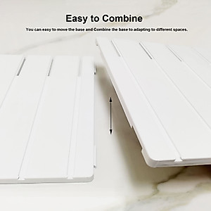 PHOJEWI Purse Organizer for Closet, Shelf Dividers for Closet Organization Adjustable White Plastic Handbag Organizers for Closets Purse Storage Organizer