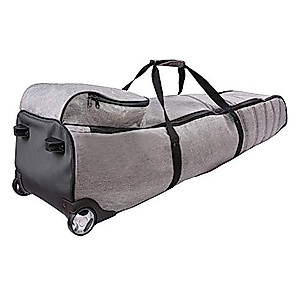 MacGregor Golf Deluxe Padded Travel Cover with Wheels, Heather Grey