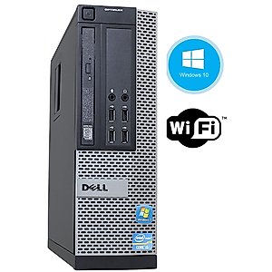 Dell Optiplex 990 SFF Desktop Business Computer PC - Intel Core i5-2400 3.10GHz 8GB DDR3 RAM 128GB SSD DVD Windows 10 Professional (Renewed)