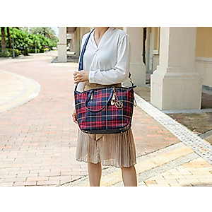 MKF Collection Convertible Weekender Tote Backpack- Top Handle Tote- Backpack Removable BackStrap Taupe Cognac