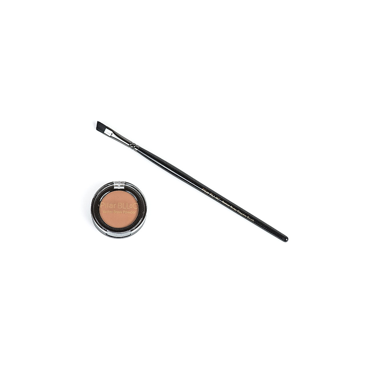 Pilar BLLaC - Better Brow Powder Brush, Firm brush Developed to Create an Even and Natural Look