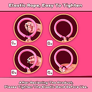 IPIDIPI TOYS Skip It Ankle Toy Pink Flashing Retro Skipit Toy Hopper Ball - Jump Rope Improve Coordination, Get Exercise The Fun Way - Best Retro Birthday Gift for Kids 5, 6, 7, 8, 9, 10, 11