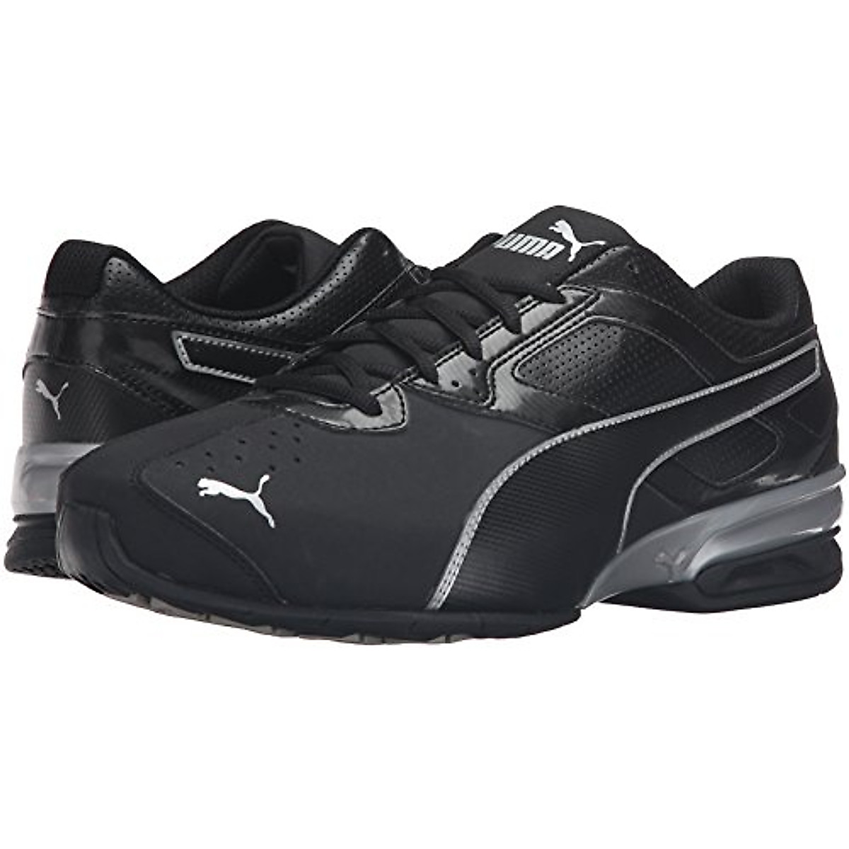PUMA Men's Tazon 6 FM Puma Black/ Puma Silver Running Shoe - 11 D(M) US
