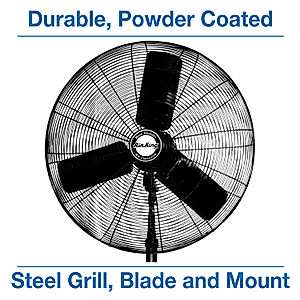 Air King 9125 24-Inch Industrial Grade Oscillating Pedestal Fan