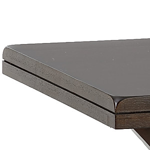 Steve Silver Company Jocelyn End Table, Traditional and Farmhouse Design, Curved Crisscross Legs, Living Room Accent Table, Office Space 24" W x 24" D x 24" H, Brown