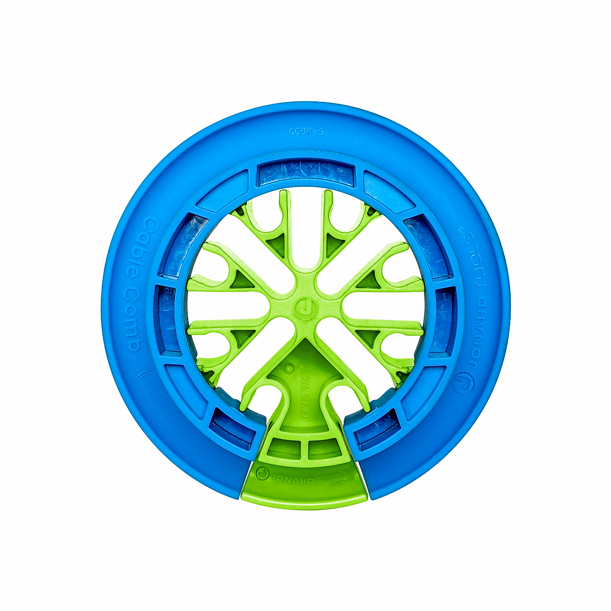 Jonard Tools CCB-34 Cable Comb Organizing Tool, Wire Comb, Cable Dresser, Bundler, Organizing Tool, Ethernet Comb, Network Cable, Data Cable Comb, Cable Dresser, Cat6A, Cat7, Blue/Green