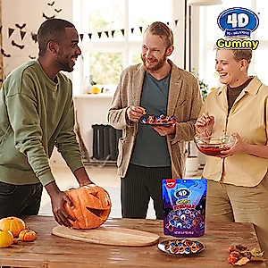 Amos 4D Gummy Eyeball Candy, Individually Wrapped Candies 3D Eyeballs Shaped, Perfect Treat for Kids Halloween Parties (40 Count)