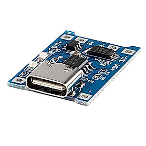 ALAMSCN TP4056 Type-C USB 5V 1A 18650 Lithium Battery Charger Module Li-ion Charging Board TC4056A with Dual Protection Functions(Pack of 12)