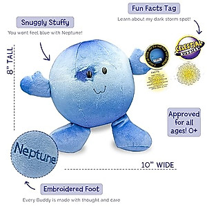 Celestial Buddies Neptune Buddy Science Astronomy Space Solar System Educational Plush Stuffed Planet Toy