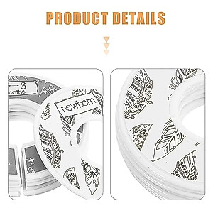 BESTOYARD 8pcs Clothing Divider Baby Clothes Separators Nursery Closet Organizer Baby Closet Size Dividers Infant Clothes Plastic Baby Divider for Closet Double Sided Drawer Newborn