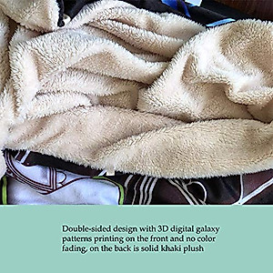 Kugin Soft Hoodie Blanket Adult Men Women, Wearable Hooded Animal Blankets, Mystical Wolf Pattern, Soft Cozy Fleece Blanket 59"x79 (Blanket 11,1500x1300mm)