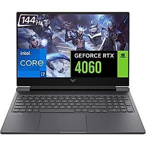 HP Victus 16.1" FHD 144Hz Display Gaming Laptop, Intel Core i7-13700HX, NVIDIA GeForce RTX 4060, 64GB DDR5 RAM, 4TB PCIe SSD, Wi-Fi 6, Webcam, Backlit KB, RJ-45, HDMI, Windows 11 Home