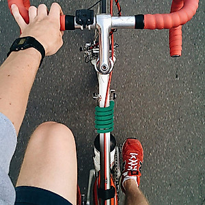 Volo Bamboo Master Lock Bike, Bicycle Security Anti-Theft Lock Code Lock Covered by Silicone Resin,5-Position Coil Combination Cable Bicycle Lock, Suitable for BMX Bicycle, Adult Bike, Road Bike Lock