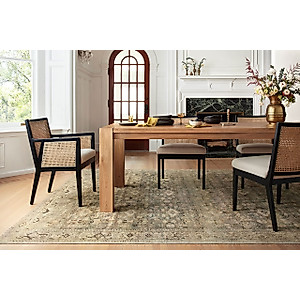 Loloi II Margot Collection MAT-04 Antique / Sage 5'-0" x 7'-6", .38" Thick, Area Rug, feat.CloudPile, Soft, Durable, Printed, Medallion, Low Pile, Non-Shedding, Easy Clean, Living Room Rug