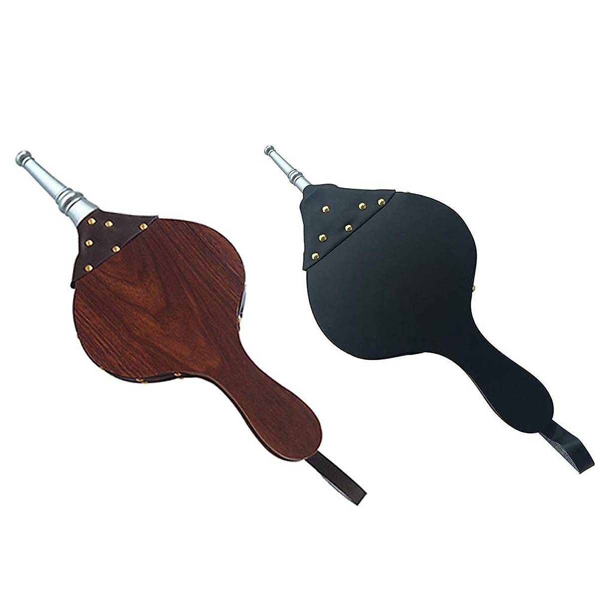 Bellows,Fireplace Bellows,Bellows for Wood Stove,Wooden Bellows for Fire Pit with Hanging Strap,Fireplace Bellows Indoor,Fireplace Tool Accessories,for Fire Pit Outdoor Camping BBQ Grill(Brown)