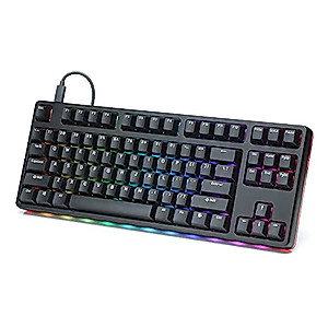 DROP Signature Series Mechanical Keyboard - Tenkeyless TKL (87 Key), Doubleshot Cherry Keycaps, Tactile Holy Panda Switches, Hot-Swap, Backlit RGB LED, USB-C, Aluminum Frame (Classic Midnight)