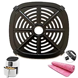 Air Fryer Grill Pan for Dash 2.6QT Air Fryers, Premium Nonstick Air Fryer Grill Crisper Plate, Air Fryer Insert Rack Grate Grid for Dash 2.6 Quart Air Fryer, Dishwasher Safe