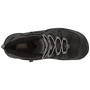 KEEN Men's Circadia Mid Heigh Polar Insulated Waterproof Hiking Boots, Black/Steel Grey, 10