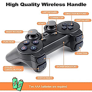 LINIREAU Retro Game Stick - Revisit Classic Games with Built-in 9 Emulators, 20,000+ Games, 4K HDMI Output, and 2.4GHz Wireless Controller for TV Plug and Play (64 G)