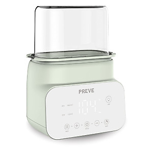 Deluxe Baby Bottle Warmer 7 in 1 Fast Bottle Warmer for Breastmilk Food Heater&Thaw with Timer Accurate Temperature Control Double Bottle Warmer for Baby Milk and Formula