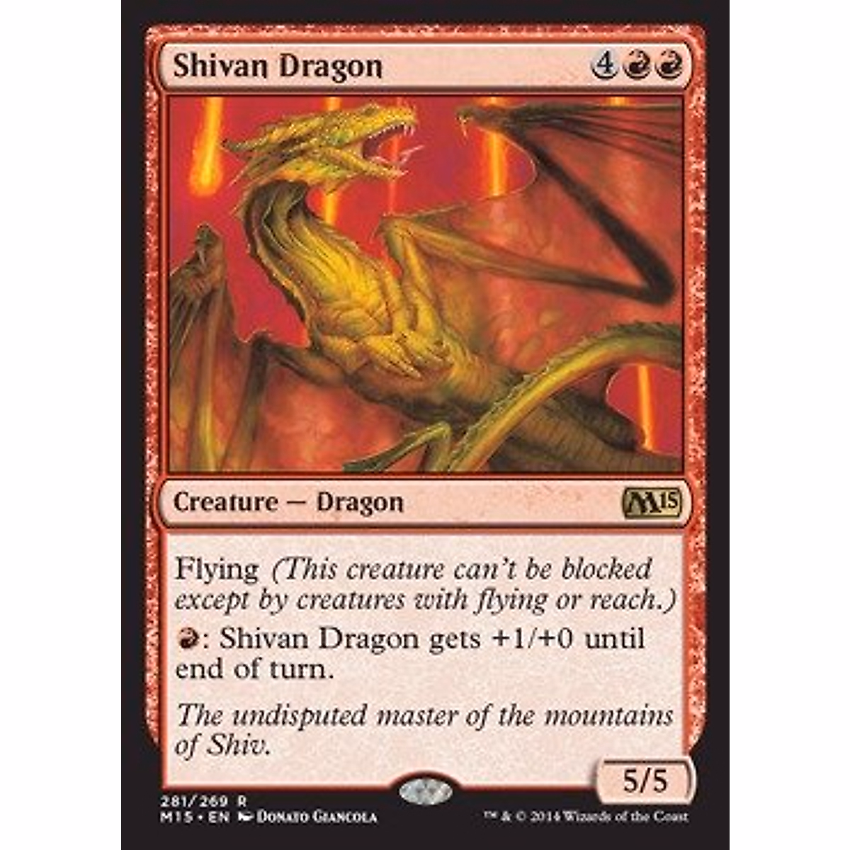 Magic: the Gathering - Shivan Dragon (281/269) - Magic 2015