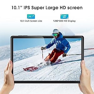 SGIN Android 13 Tablet, 10.1 Inch Tablets 4GB RAM 128GB ROM with Octa-Core 2.0Ghz Processor, 1280 * 800 Pixel IPS Screen, 2MP+8MP Camera, 6000mAh, WiFi, Bluetooth 5.0