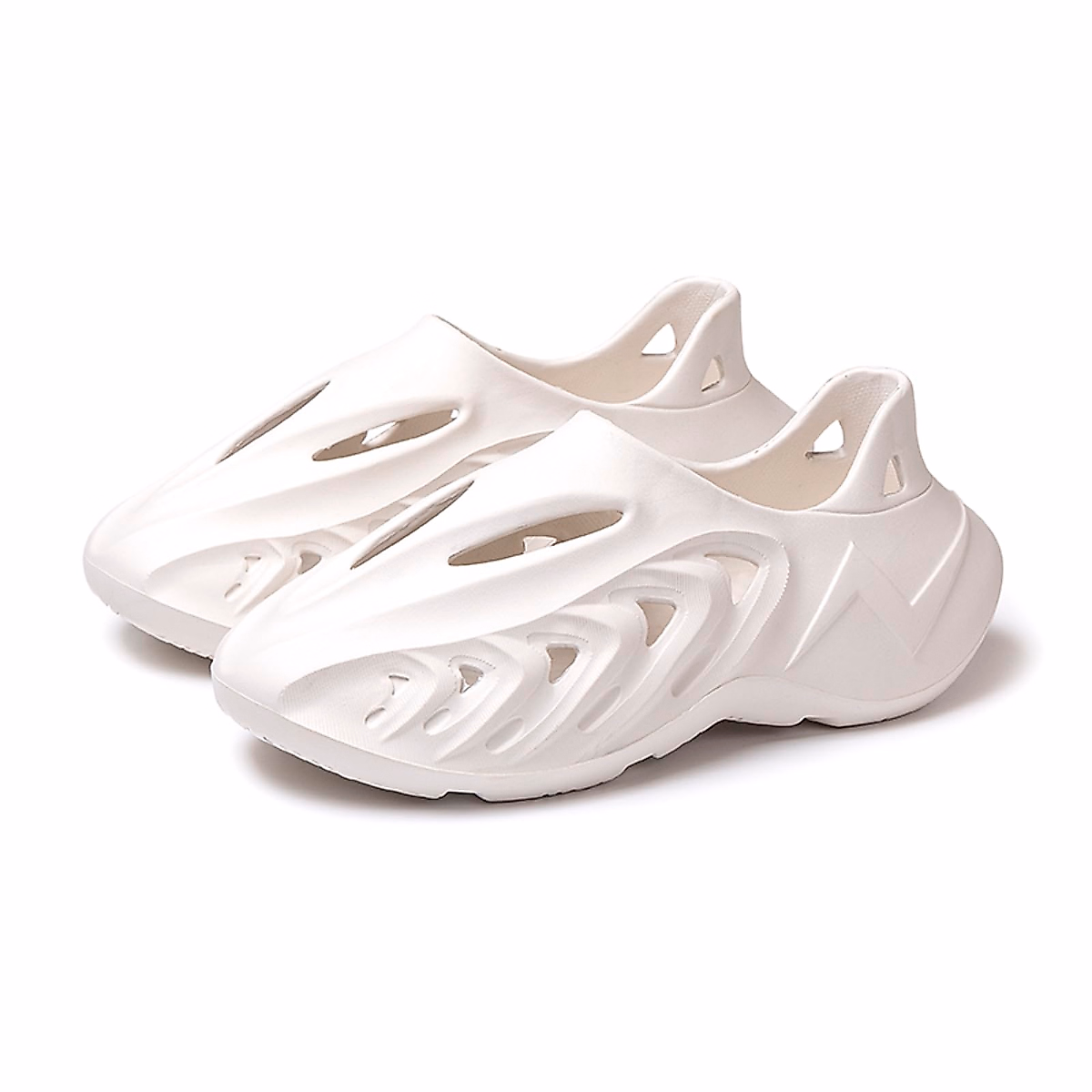 Unisex Foam Runner Sneakers for Men Closed Toe Cloud Slides Pillow Fashion Running Shoes Women Runners Sandals Outdoor Indoor Beach Shoes White