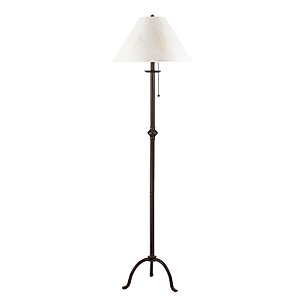 Cal Lighting BO-903FL Iron Floor Lamp with Pull Chain, Matte Black