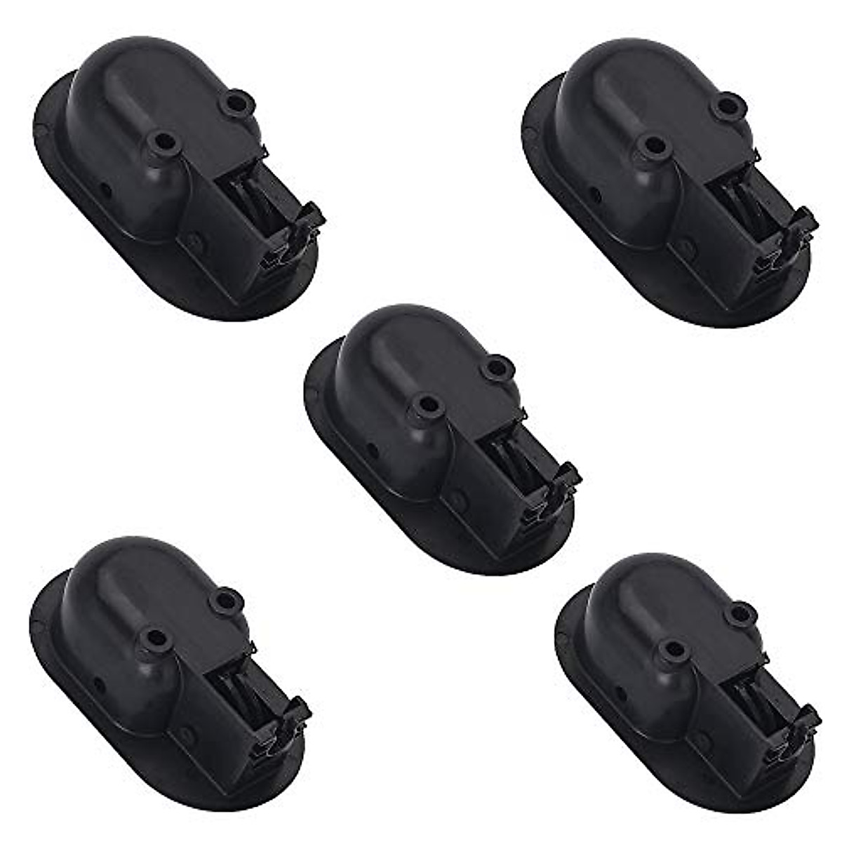 SMTHOME Plastic Handle Recliner Chair Sofa Couch Release Lever Replacement Set of 5, Black