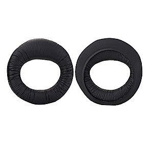 VEKEFF Replacement Ear Pads Earpad for Sony MDR-RF4000, RF5000, RF6000, RF6500, RF7000, RF7100, MDR-DS6000, DS6500, DS7000, DS7100 Headphones (Black-PU)